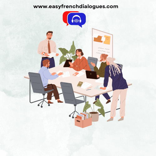 Dialogues en français - Au bureau- Easy French Dialogues – Learn French