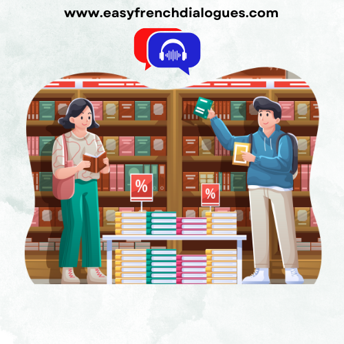 Dialogue FLE dans une librairie - Easy French Dialogues – Learn French